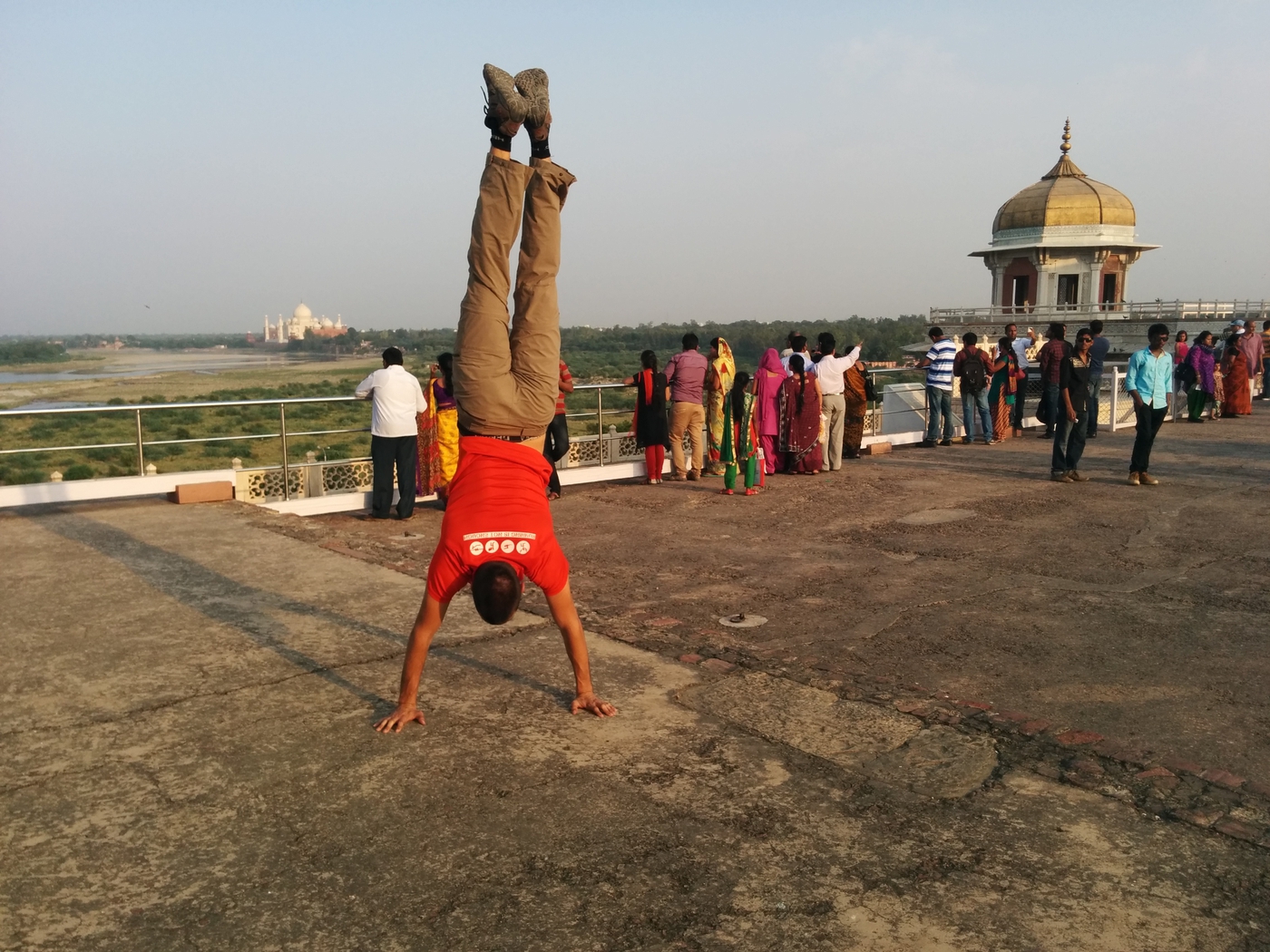 Handstand Around the World