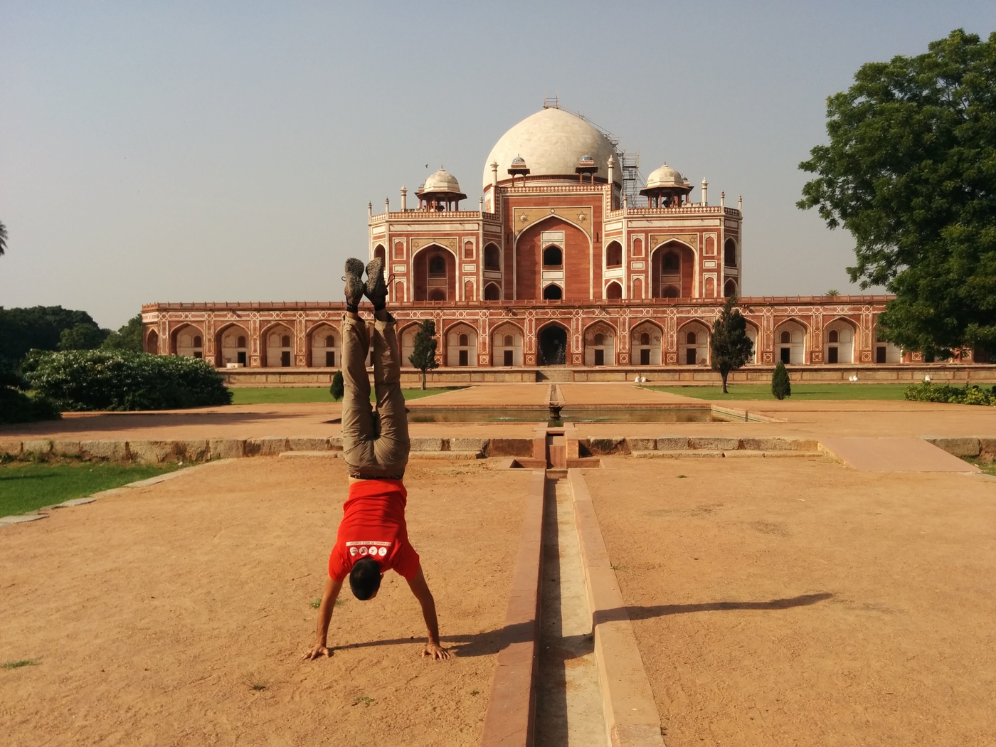 Handstand Around the World