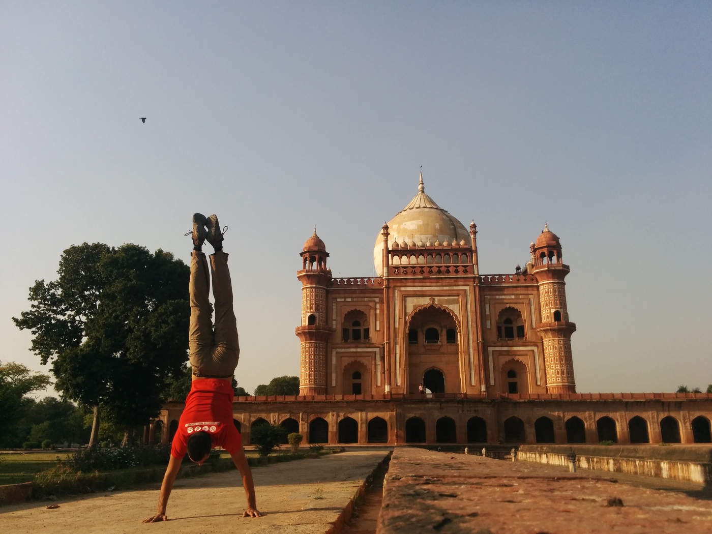 Handstand Around the World