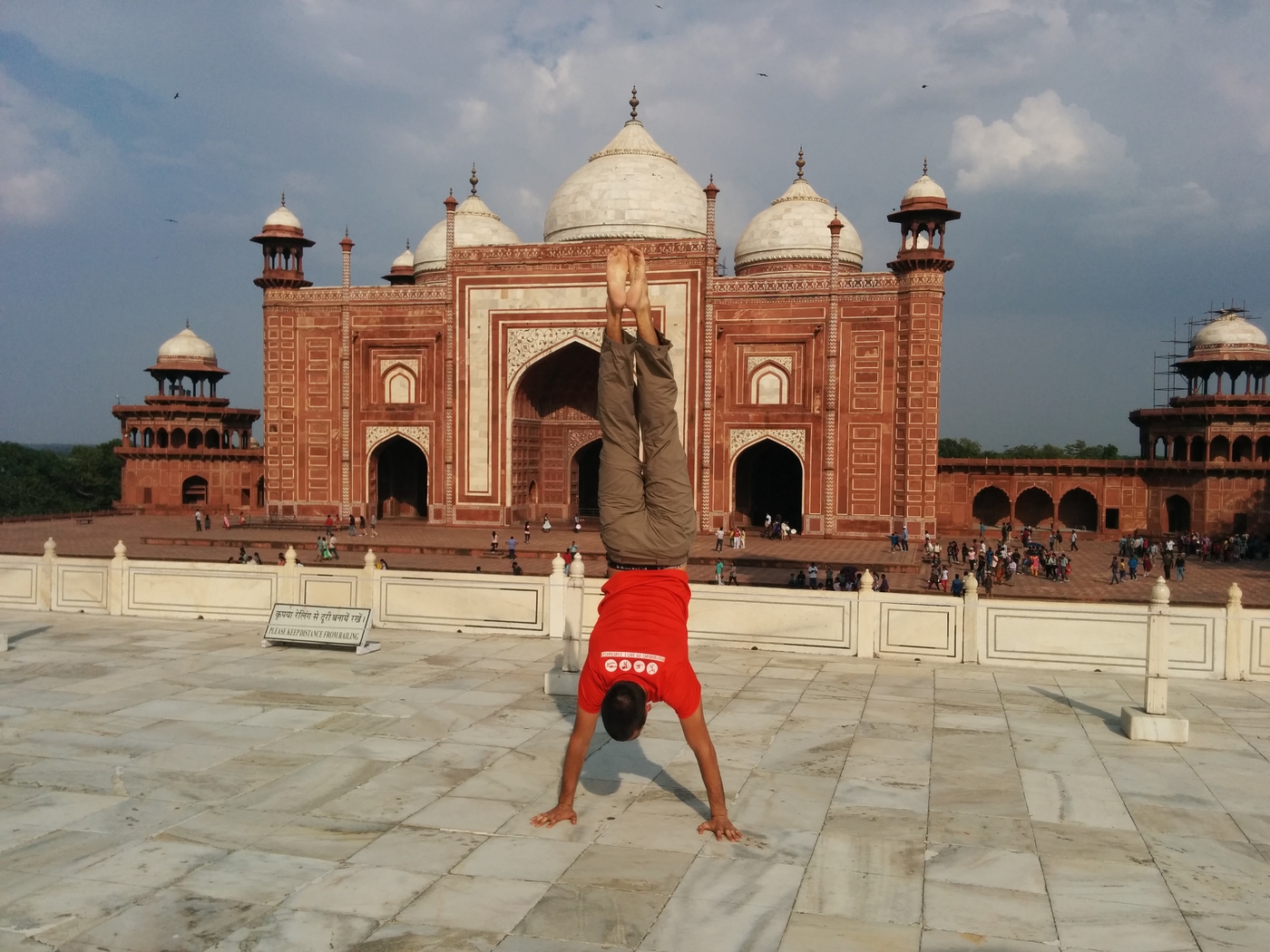 Handstand Around the World